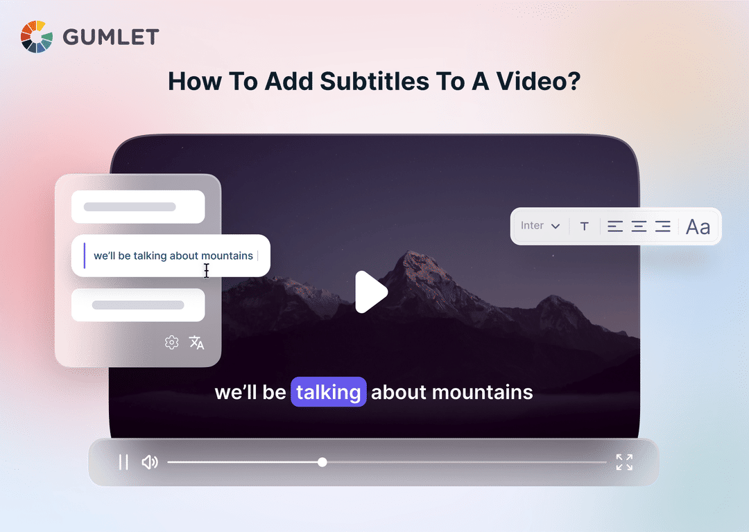 How to Add Subtitles to a Video? - Gumlet